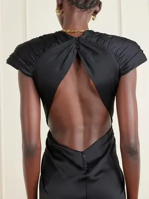 Stella McCartney Open-back Draped Twisted Gown
