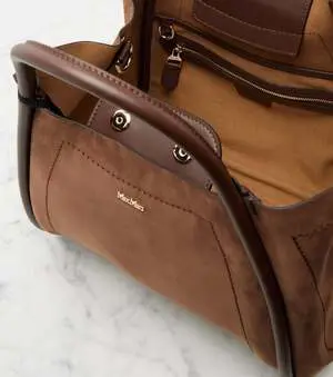 Max Mara Marine Small Suede Tote Bag