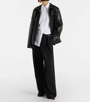 Sportmax Pleated Low-rise Wide-leg Trousers