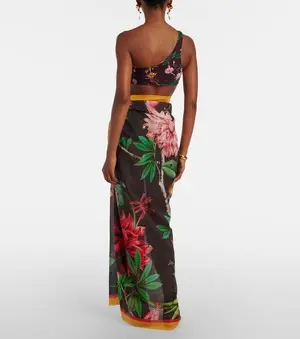 La DoubleJ Zooflora Placee Cotton Beach Cover-up