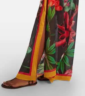 La DoubleJ Zooflora Placee Cotton Beach Cover-up