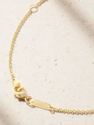 GARRARD Wings 18-karat Diamond And Enamel Necklace - Gold