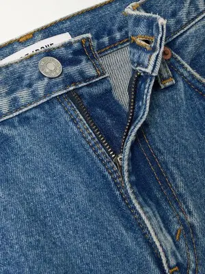 RE/DONE The Ollie High-rise Straight-leg Organic Jeans - Blue