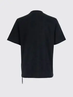 Amiri Crewneck Cotton T-shirt With Chest Logo Print - Black