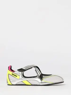 Attico Ballet Flats - Silver
