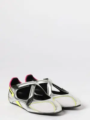 Attico Ballet Flats - Silver