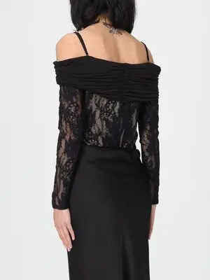 Zimmermann Lace Bodysuit With Off-the-shoulder Neckline - Black