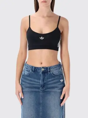 ADIDAS ORIGINALS Cropped Top With Strappy Design - Black