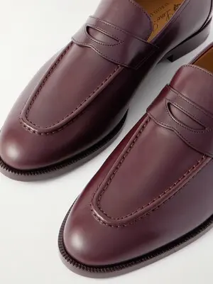 Loro Piana Sergio Leather Loafers - Brown