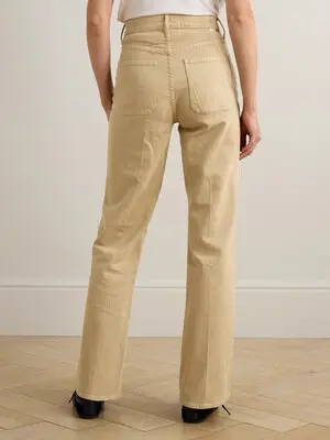 MOTHER Brooke Sneak High-rise Bootcut Jeans - Brown