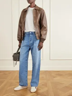 GOLDEN GOOSE Super Star Calf Hair And Suede-trimmed Distressed Leather Sneakers - Neutrals