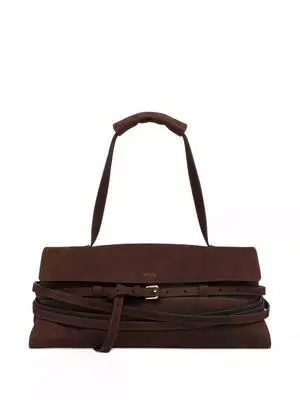 Moschino Tie Me Shoulder Bag - Brown