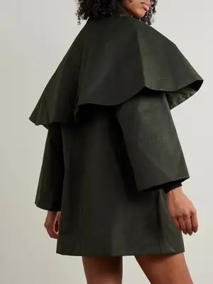 Barbour Cape-effect Cotton-blend Twill Jacket - Green