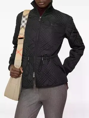 Burberry Check-stitching Jacket - Black