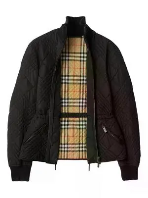 Burberry Check-stitching Jacket - Black