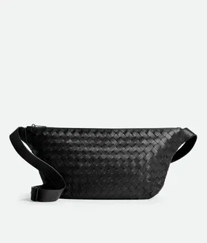 Bottega Veneta Intrecciato Leather Day Sling - Black