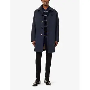 Paul Smith Classic-collar Cotton-blend Mac Jacket