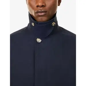 Paul Smith Classic-collar Cotton-blend Mac Jacket