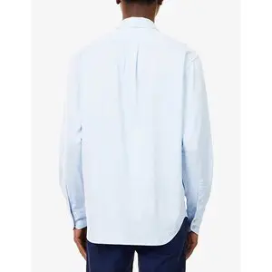 TOM FORD Classic Box-pleat Silk-and-cotton Shirt - Sky