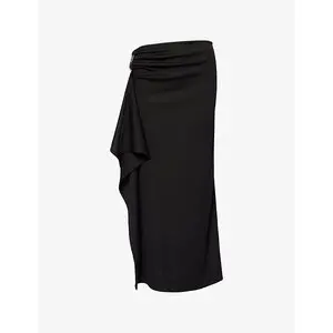 Christopher Esber Stretch-knit Midi Skirt With Hardware