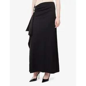 Christopher Esber Stretch-knit Midi Skirt With Hardware