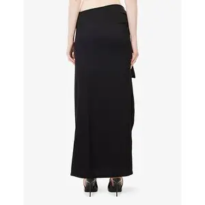 Christopher Esber Stretch-knit Midi Skirt With Hardware