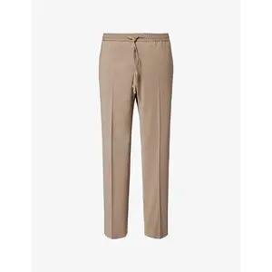 Corneliani Straight-leg Drawstring Wool Trousers