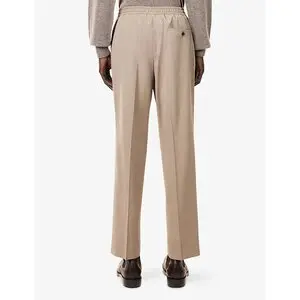 Corneliani Straight-leg Drawstring Wool Trousers
