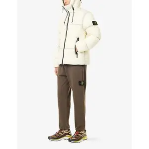 Stone Island Seam Faded Hooded Shell-down Jacket