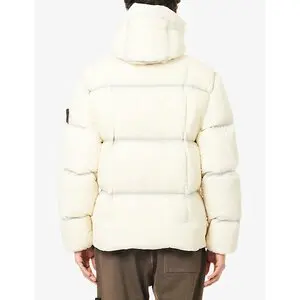 Stone Island Seam Faded Hooded Shell-down Jacket