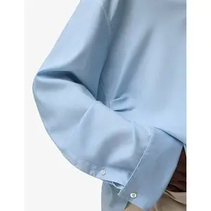 Loewe Pointed-collar Long-sleeve Silk-wool Blend Shirt