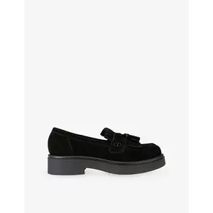 Kurt Geiger Mylo Suede Loafers - Black