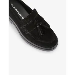 Kurt Geiger Mylo Suede Loafers - Black
