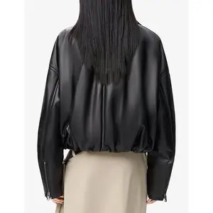 Loewe Notched-collar Zipped Leather Biker Jacket