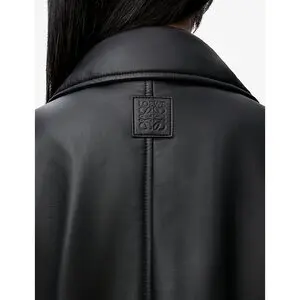 Loewe Notched-collar Zipped Leather Biker Jacket