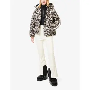 Fusalp Leopard Print Puffer Jacket