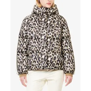 Fusalp Leopard Print Puffer Jacket