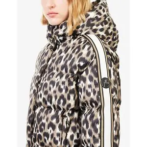 Fusalp Leopard Print Puffer Jacket