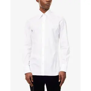 TOM FORD Slim-fit Long-sleeves Cotton-poplin Shirt