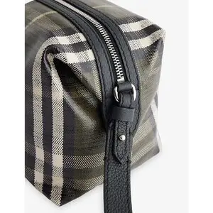 Burberry Highlands Canvas Travel Pouch