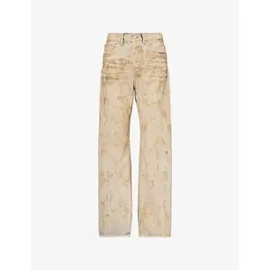 Acne Studios Stain-pattern Denim Jeans