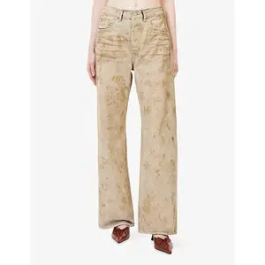 Acne Studios Stain-pattern Denim Jeans