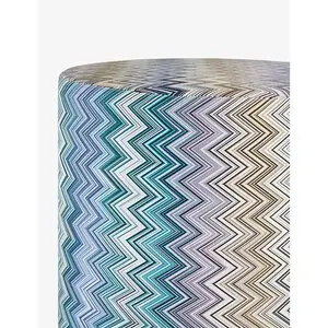 Missoni Jarris Zigzag-pattern Cotton Cylindrical Pouf 45cm