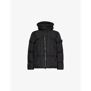 Stone Island Seam Faded Hooded Shell-down Jacket