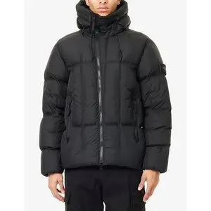 Stone Island Seam Faded Hooded Shell-down Jacket