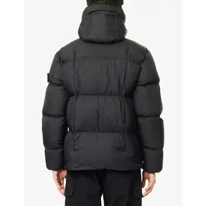 Stone Island Seam Faded Hooded Shell-down Jacket