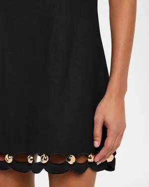 Simkhai Lindley Linen-blend Mini Dress