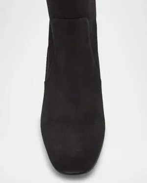 STUART WEITZMAN Maeve Knee-high Suede Boots - Black