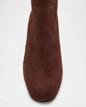 STUART WEITZMAN Maeve Knee-high Suede Boots - Walnut