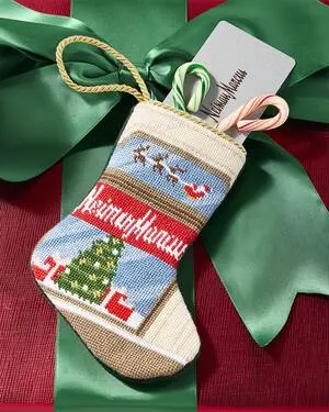 BAUBLE STOCKINGS X SAINTY NELSEN Downtown" Mini Bauble Stocking - Noclr